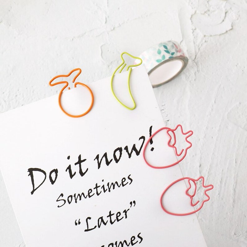Fruits Mix Paper Clips - Etsy
