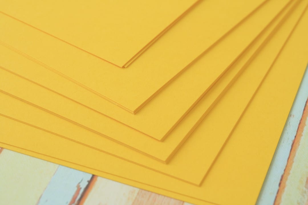 Gold Yellow Craft Style Colour Card Stock 260gsm 95lb Cover - Etsy