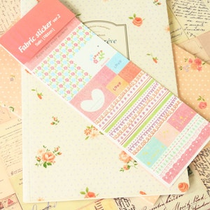 Ribbon Fabric Sticker Ver 2 Self Adhesive Craft Stickers - Etsy