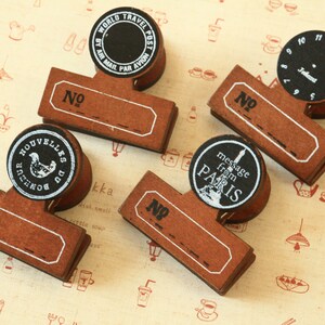 Clock Cinq Cafe Wooden Peg Clip - Etsy