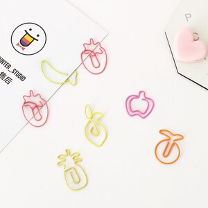 Fruits Mix Paper Clips - Etsy