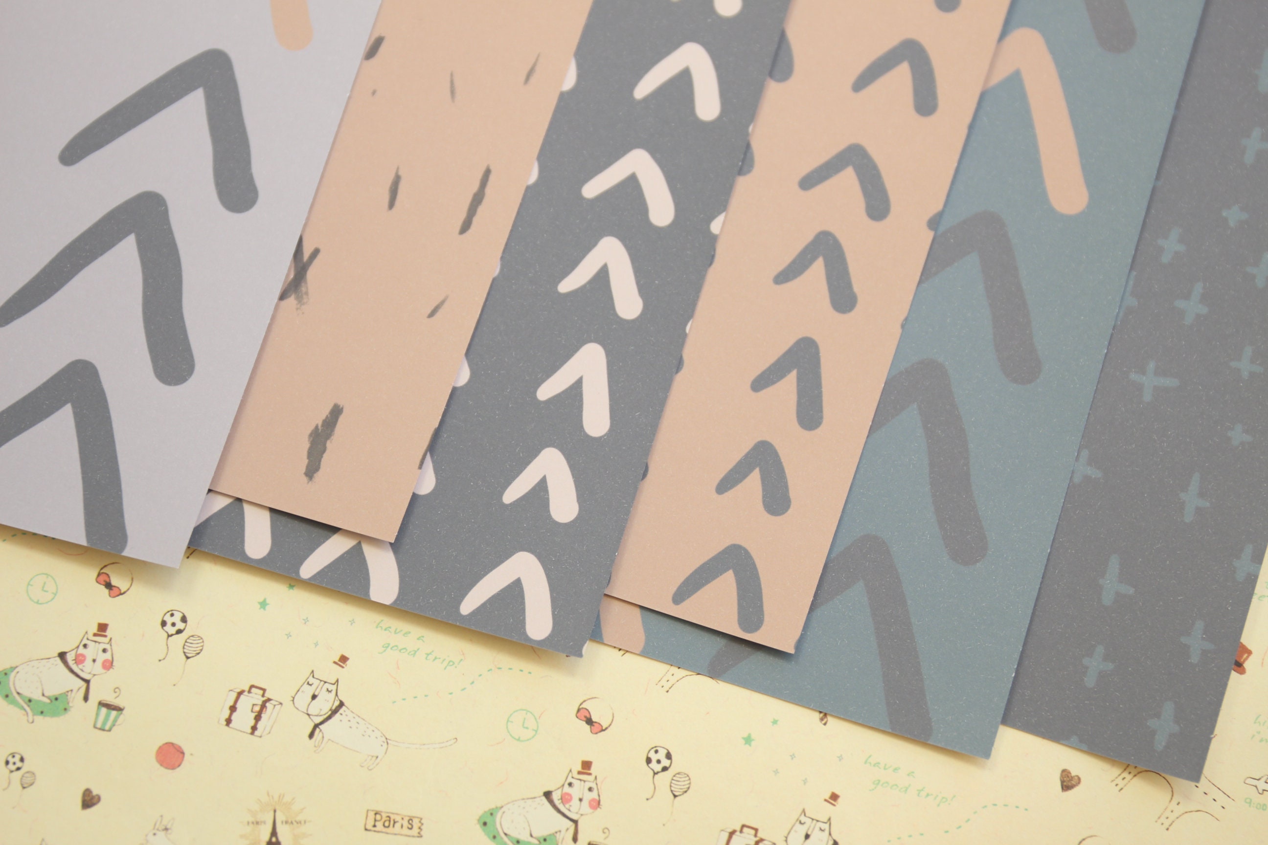 Set 02 Modern Scandi Mix Patterns Printed Card Stock 250gsm - Etsy