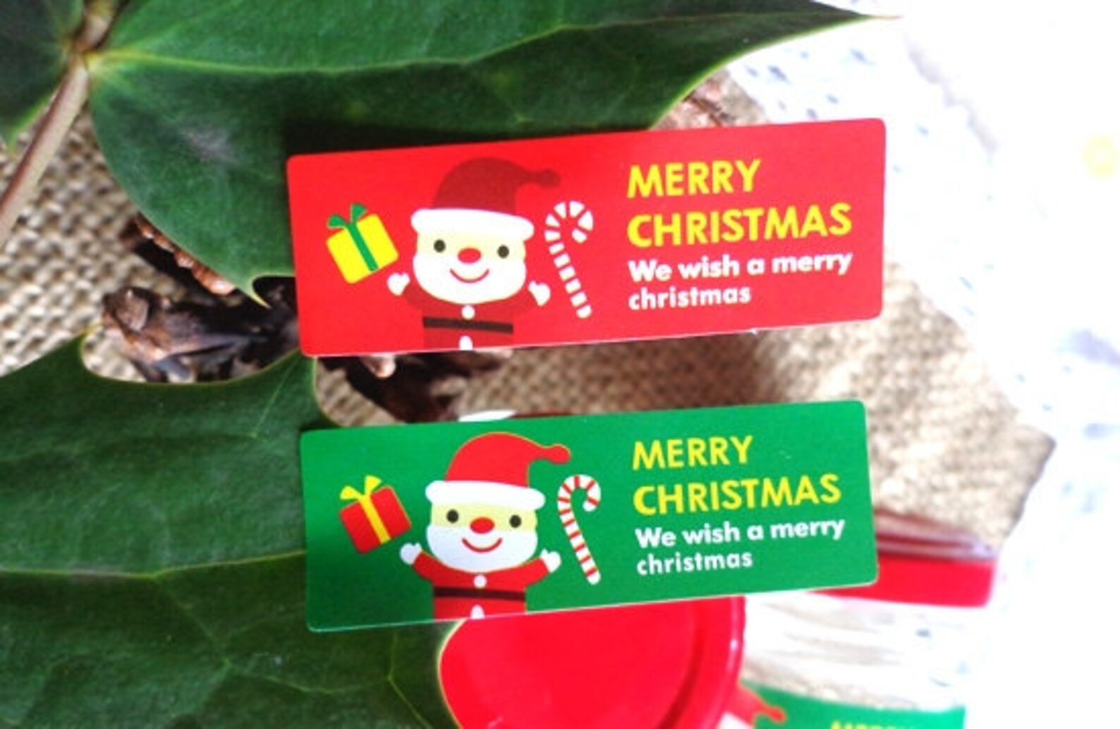 Little Santa Mini Cartoon Christmas Gift Stickers Seal Labels - Etsy UK