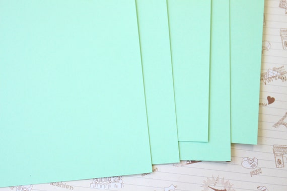 Light Spring Green Papermill Colour Card Stock 240gsm - Etsy