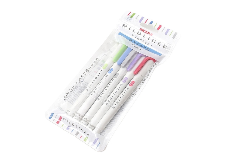 Zebra Mildliner 5pc Set Japanese Version - Etsy UK