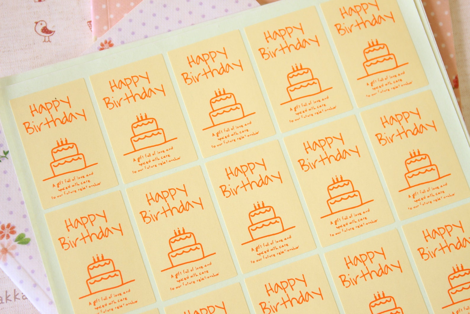 Happy Birthday Sticker Seal Labels - Etsy