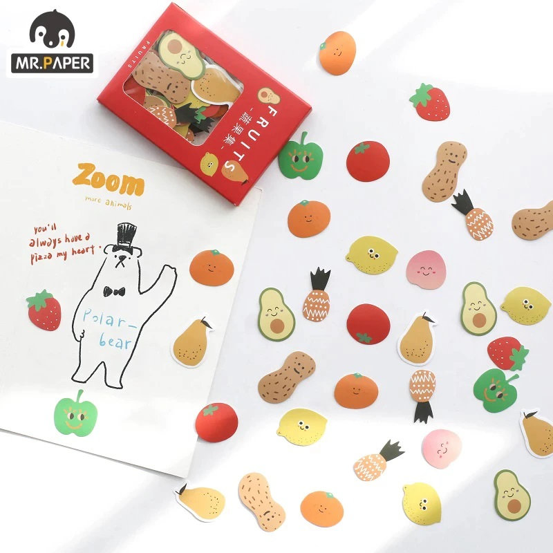 Mr Paper Mini Cartoon Stickers - Etsy