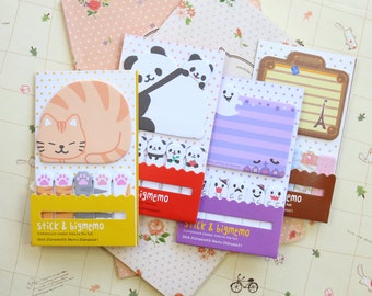 Cat Paw Sticky Notes Planner Memo to Do Sticky Notes Kawaii - Etsy