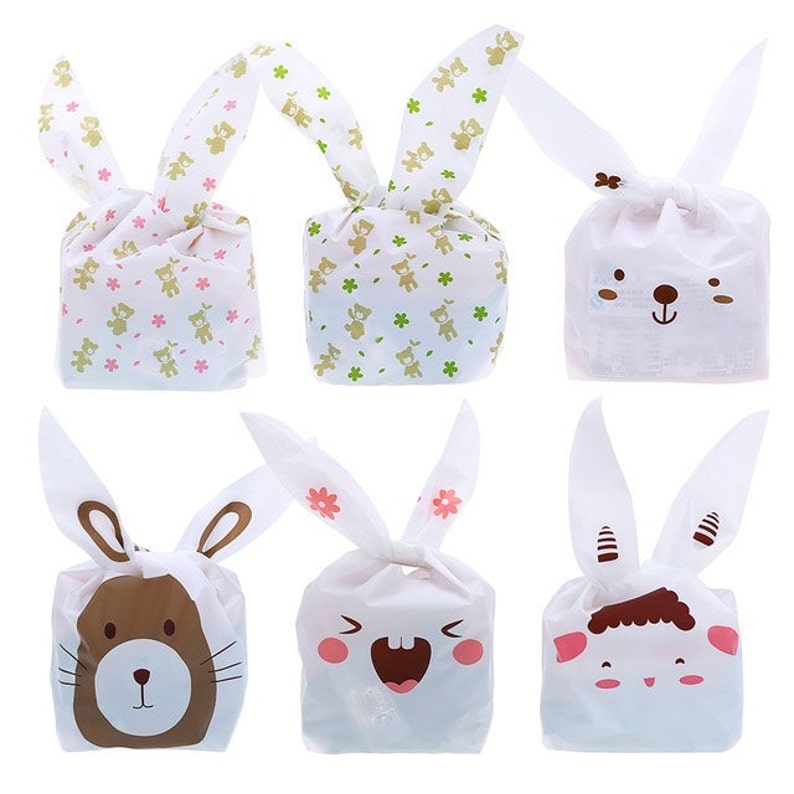 Rabbit Ears Cartoon Plastic Packaging Party Bags | Etsy