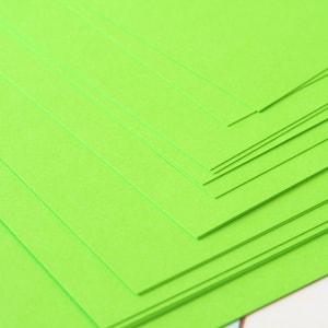Chartreuse Green Craft Style Colour Card Stock 260gsm 95lb Cover - Etsy