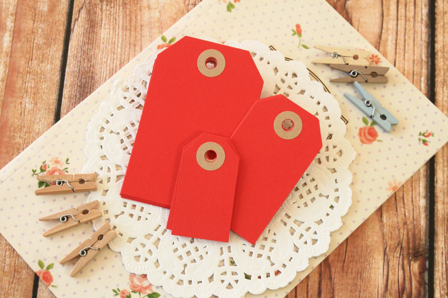 Apple Red Handmade Reinforced Colour Luggage Tags - Etsy