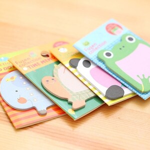 Fusen Mini Animal Shapes Sticky Notes - Etsy