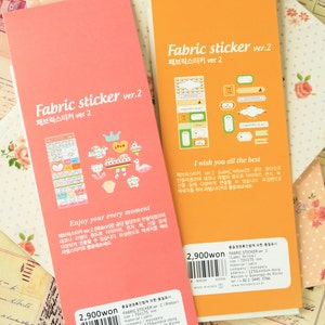 Ribbon Fabric Sticker Ver 2 Self Adhesive Craft Stickers - Etsy
