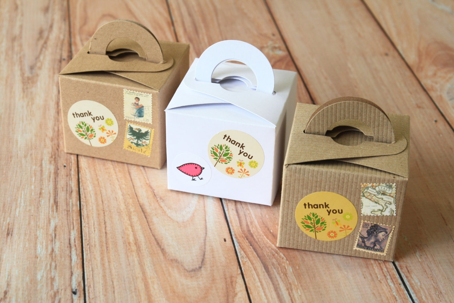 Smooth White Square Favour Boxes - Etsy