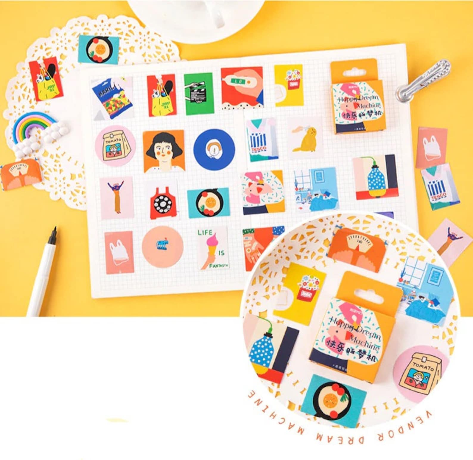 Life Adventure Mo-card Deco Stickers - Etsy