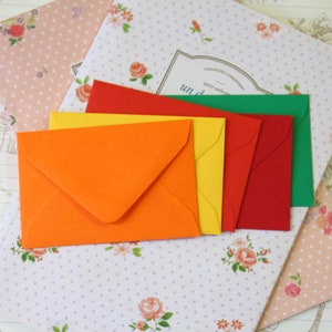 Golden Yellow Colour Mini Envelopes and Note Cards - Etsy