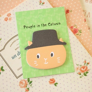 Catown Cartoon CAT Face Shapes Sticky Notes - Etsy