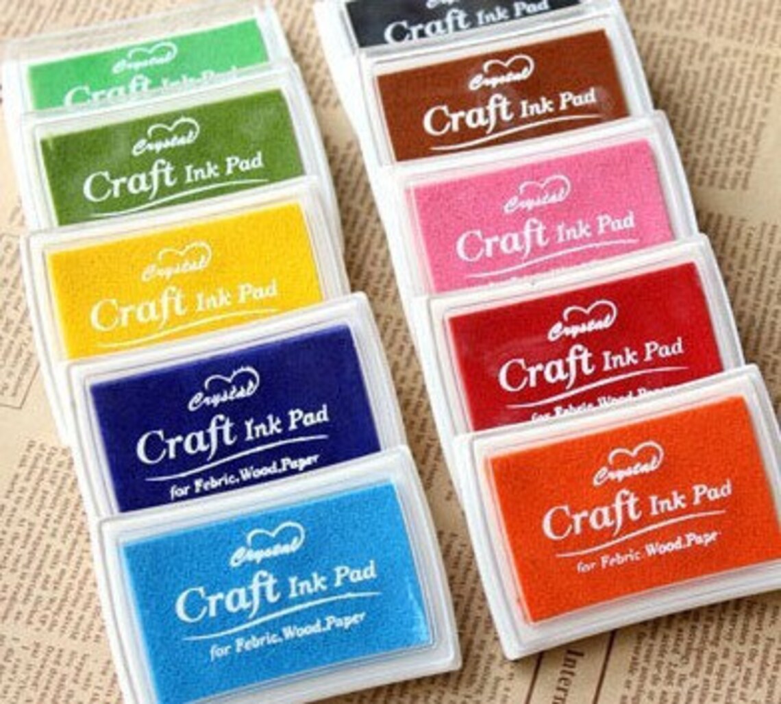 DEEP YELLOW Crystal Craft Ink Pad Rubber Stamp Pad - Etsy