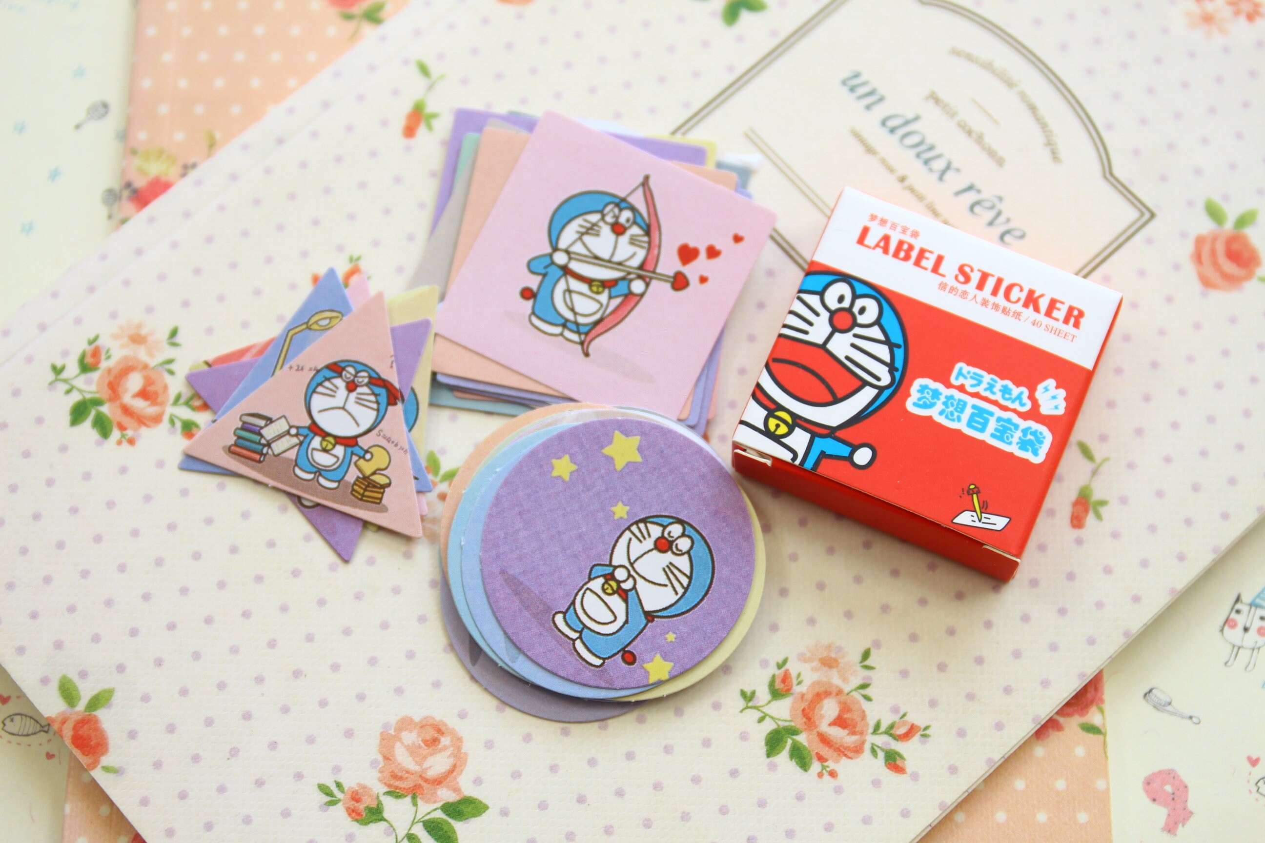 Doraemon Cartoon Point Stickers | Etsy