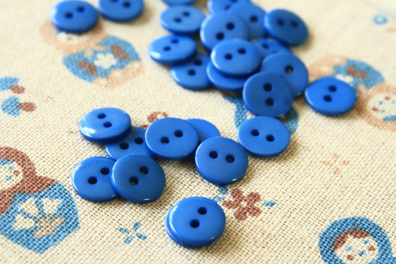 Blue Zakka Mini Resin Candy Buttons 20pc Set - Etsy