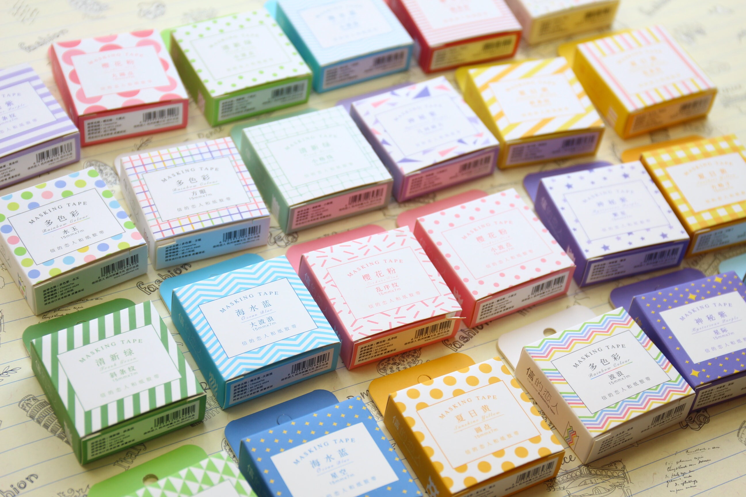 Green Stripe Cardlover Simple Series Washi Masking Tape | Etsy