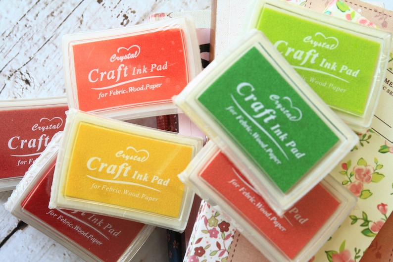 DEEP YELLOW Crystal Craft Ink Pad Rubber Stamp Pad - Etsy