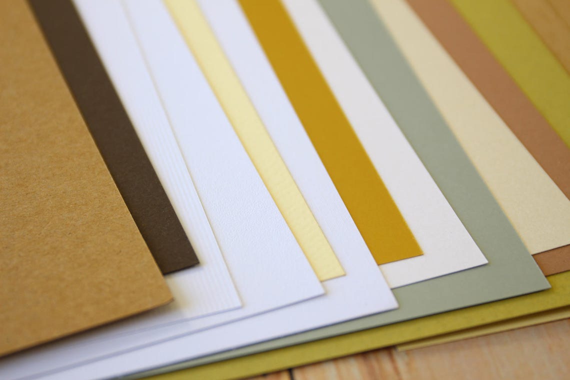 Eco Kraft Brown Card Stock Heavyweight Crafting Cards - Etsy
