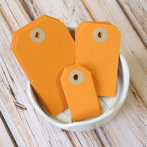 ORANGE Reinforced Luggage Tags - Etsy
