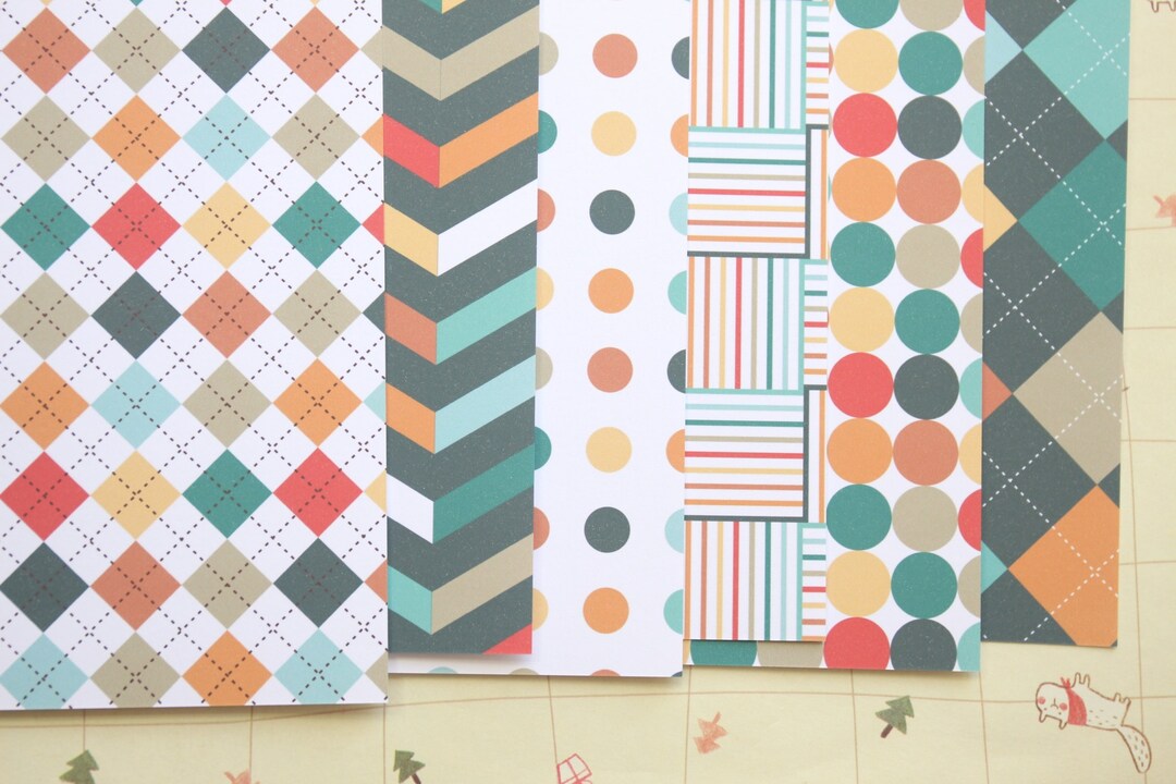Set 01 Celebration Patterns Printed Card Stock 250gsm - Etsy