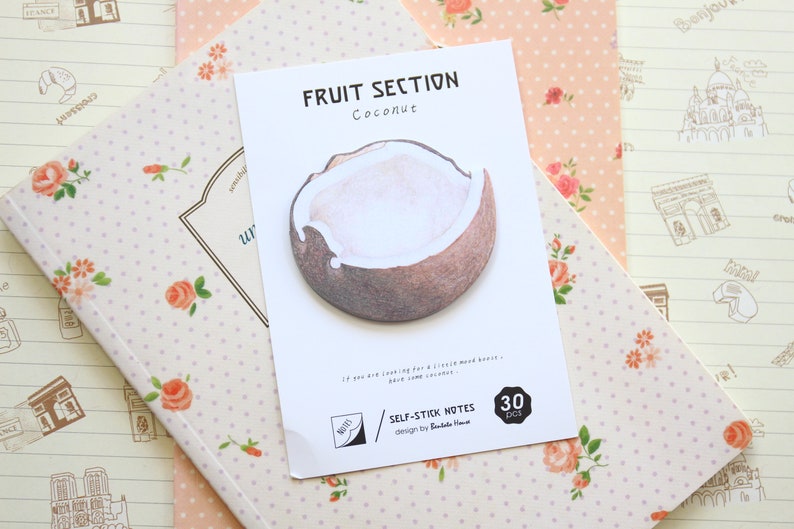Fruit Section Fruit Shapes Sticky Notes - Etsy