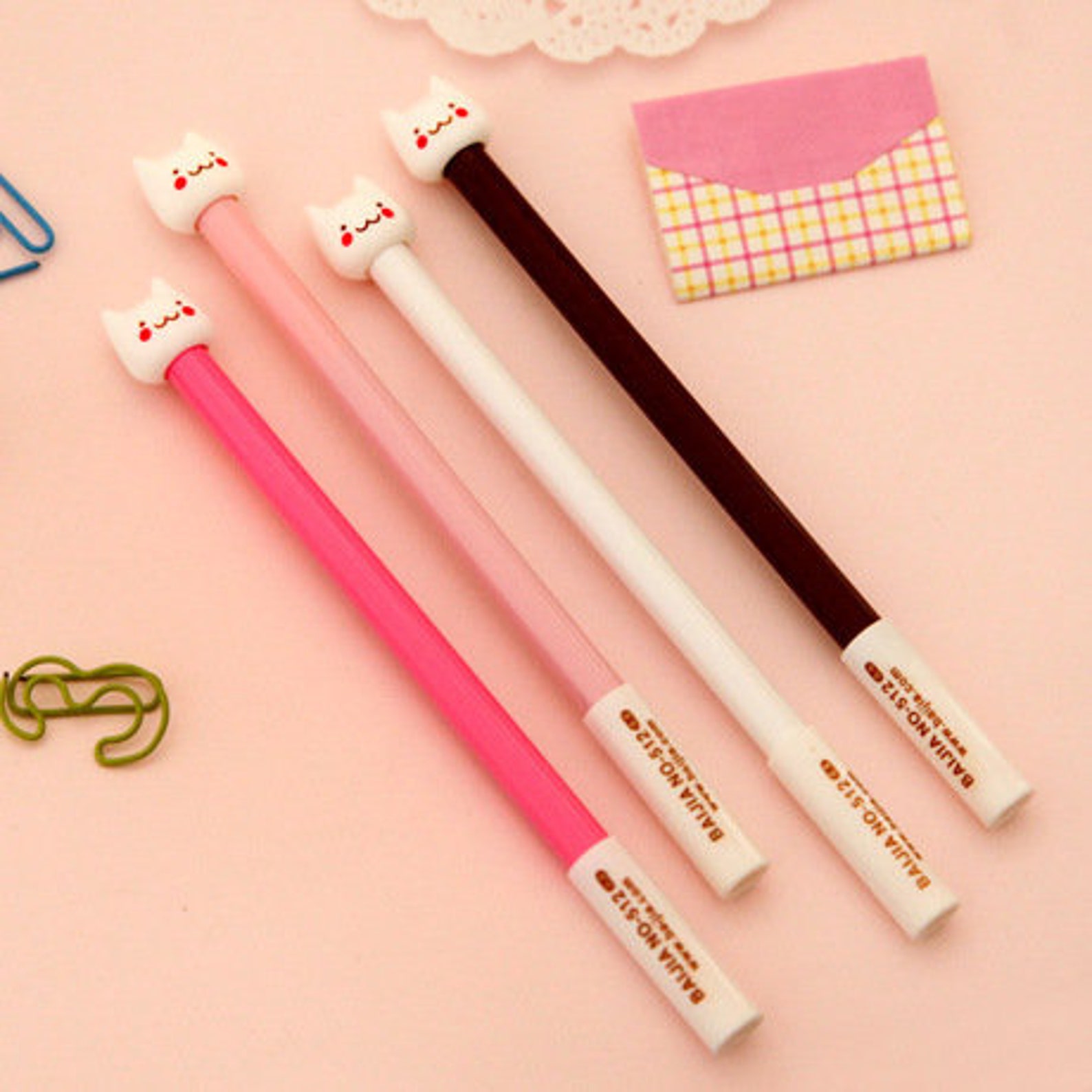 Sweet Cute Cat Cartoon Kitty Pens - Etsy