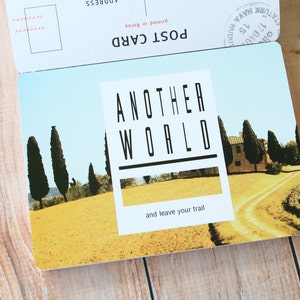 Travel Postcard Journal Book Photo Postcards Set - Etsy