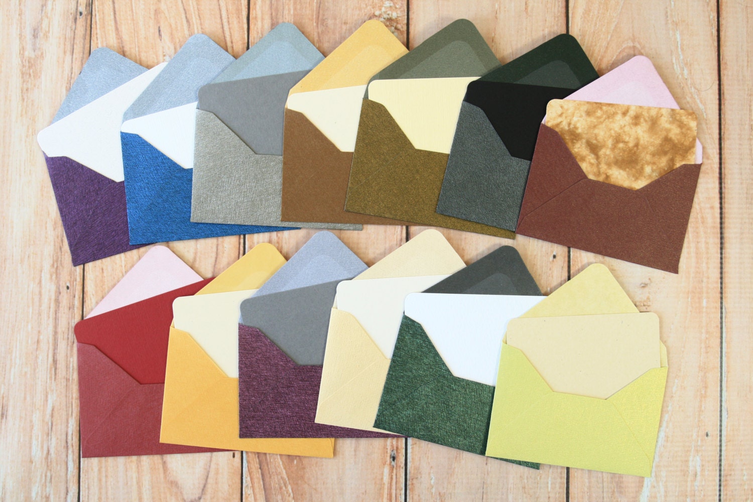 Royal Blue textured mini envelopes and note cards | Etsy