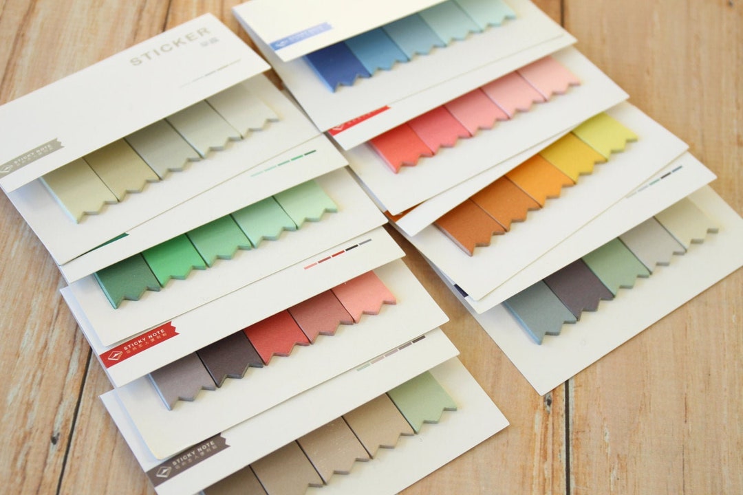 Four Season Colours Deco Sticky Notes Tabs - Etsy