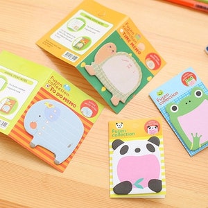 Fusen Mini Animal Shapes Sticky Notes - Etsy