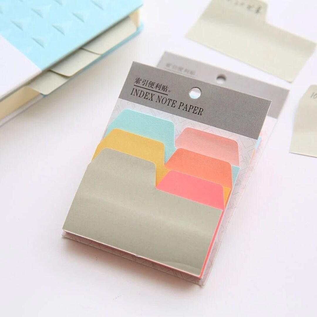 Index Note Paper Sticky Notes Tabs - Etsy