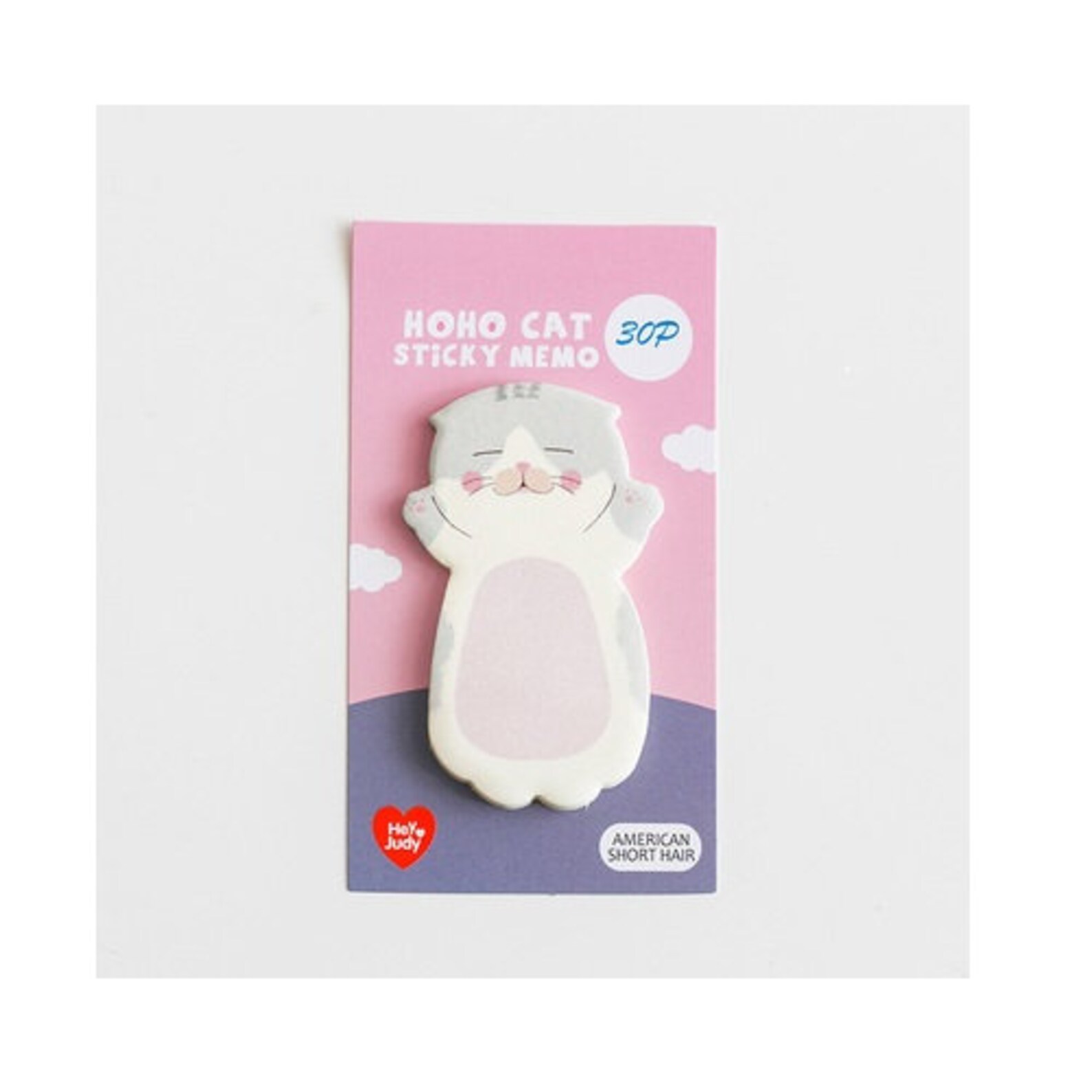 Hoho Cat Sticky Memo Cartoon Kitty Shapes Sticky Notes - Etsy