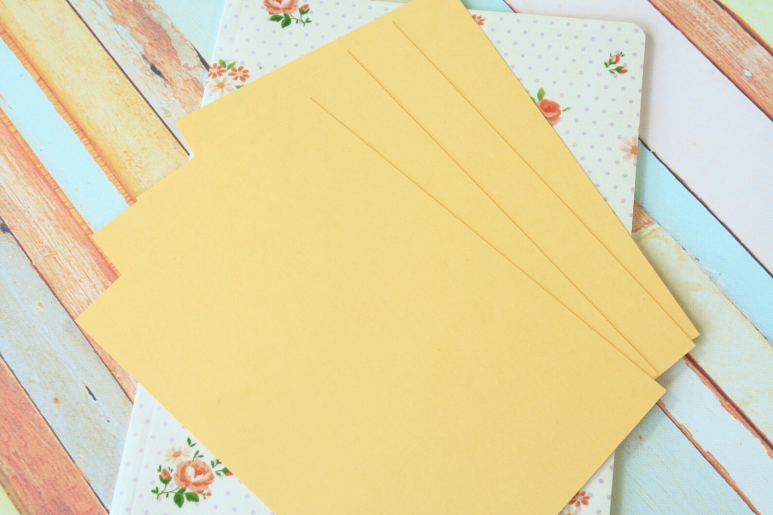 Maize Yellow Craft Style Blank Postcards - Etsy