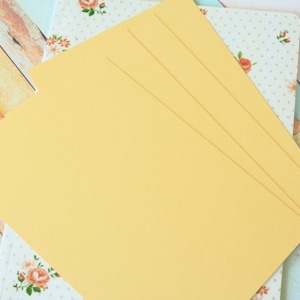 Maize Yellow Craft Style Blank Postcards - Etsy