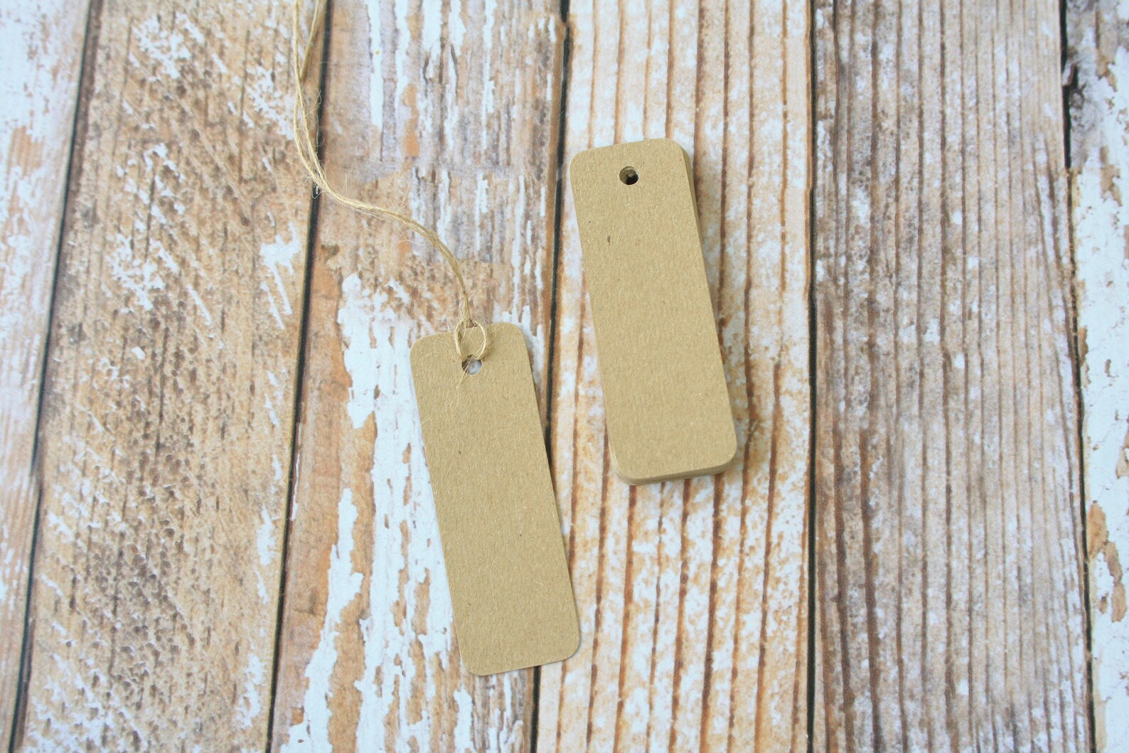 50pc Plain Recycled KRAFT BROWN Mini Long TAGS - Etsy UK