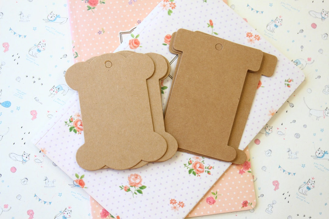 Kraft Card Spool Bobbin Blanks - Etsy