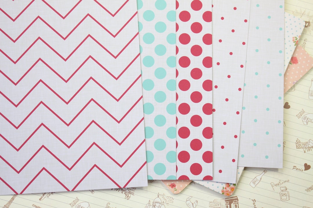 Set 02 Linen Patterns Printed Card Stock 250gsm - Etsy
