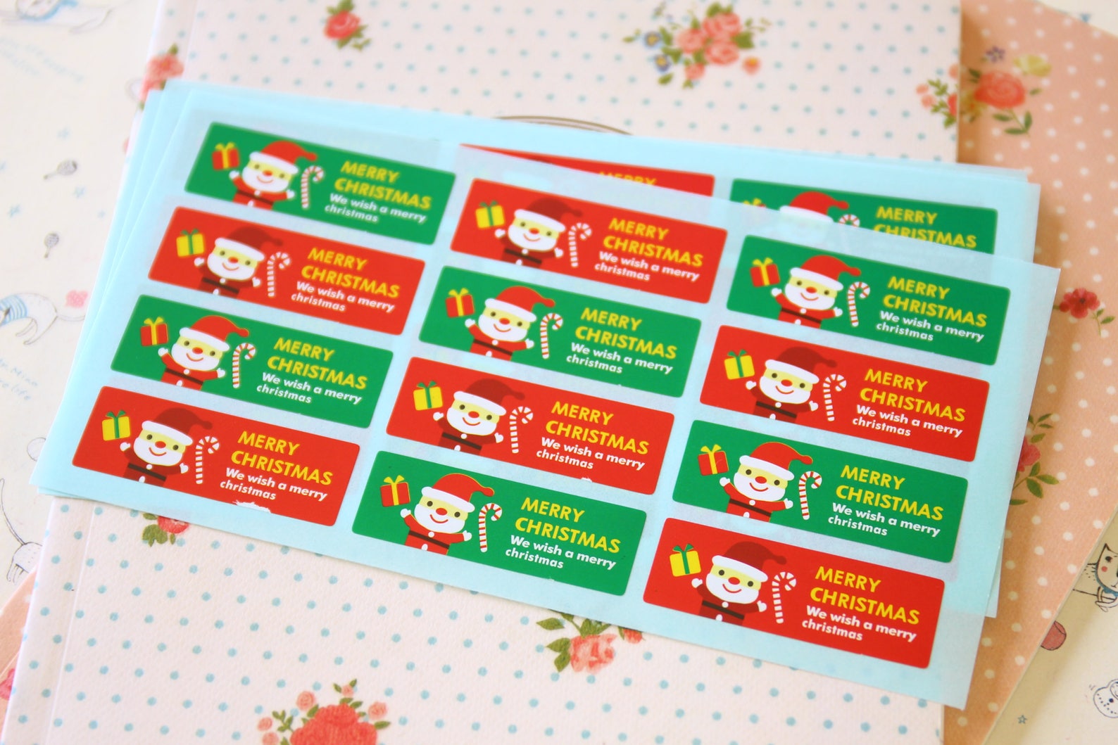 Little Santa Mini Cartoon Christmas Gift Stickers Seal Labels - Etsy UK