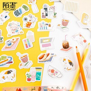 My Daily Life Mo-card Cartoon Shapes Stickers - Etsy