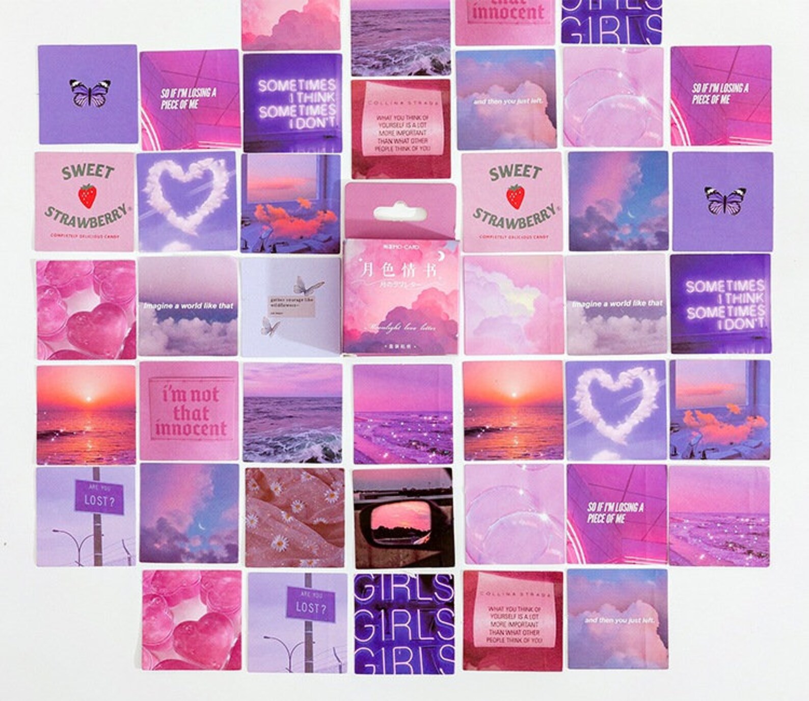 Moonlight Love Letter Mo-card Deco Stickers | Etsy