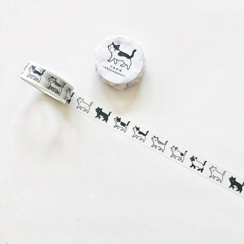 Moore Cartoon Cats Washi Masking Tape - Etsy