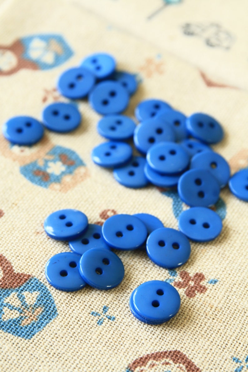 Blue Zakka Mini Resin Candy Buttons 20pc Set - Etsy
