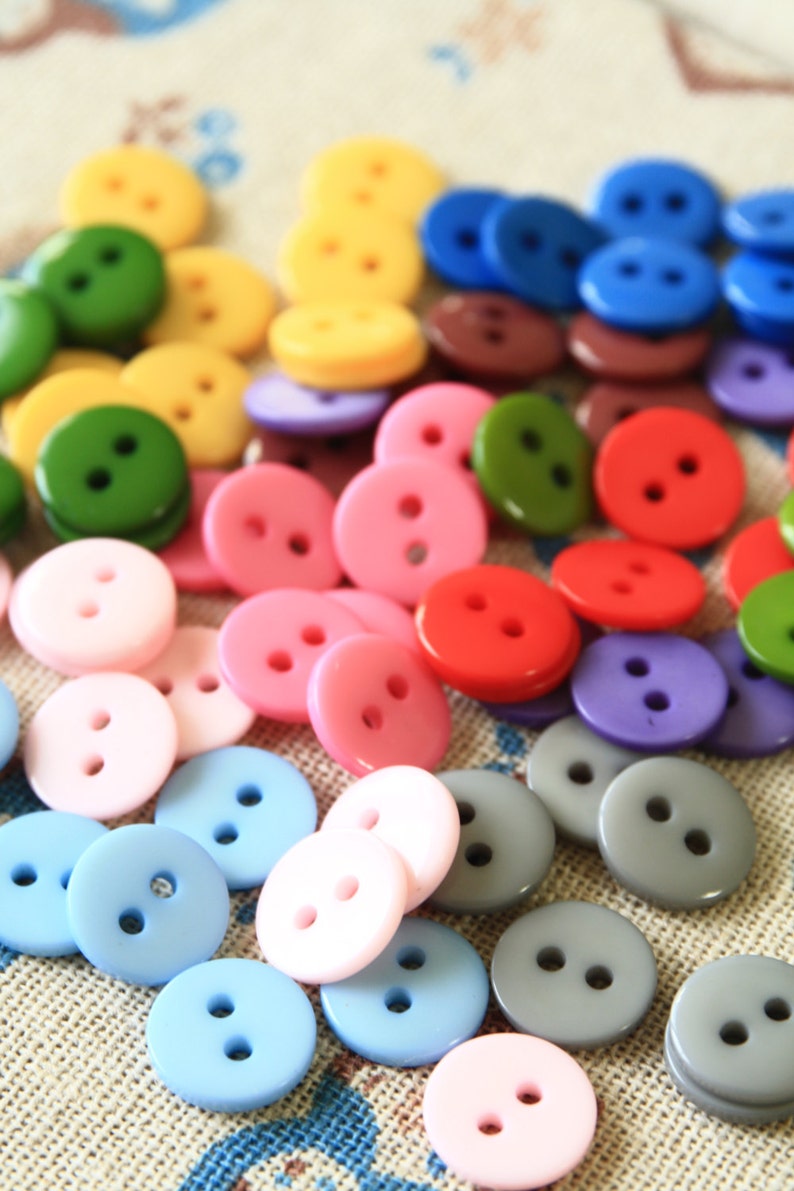 Blue Zakka Mini Resin Candy Buttons 20pc Set - Etsy