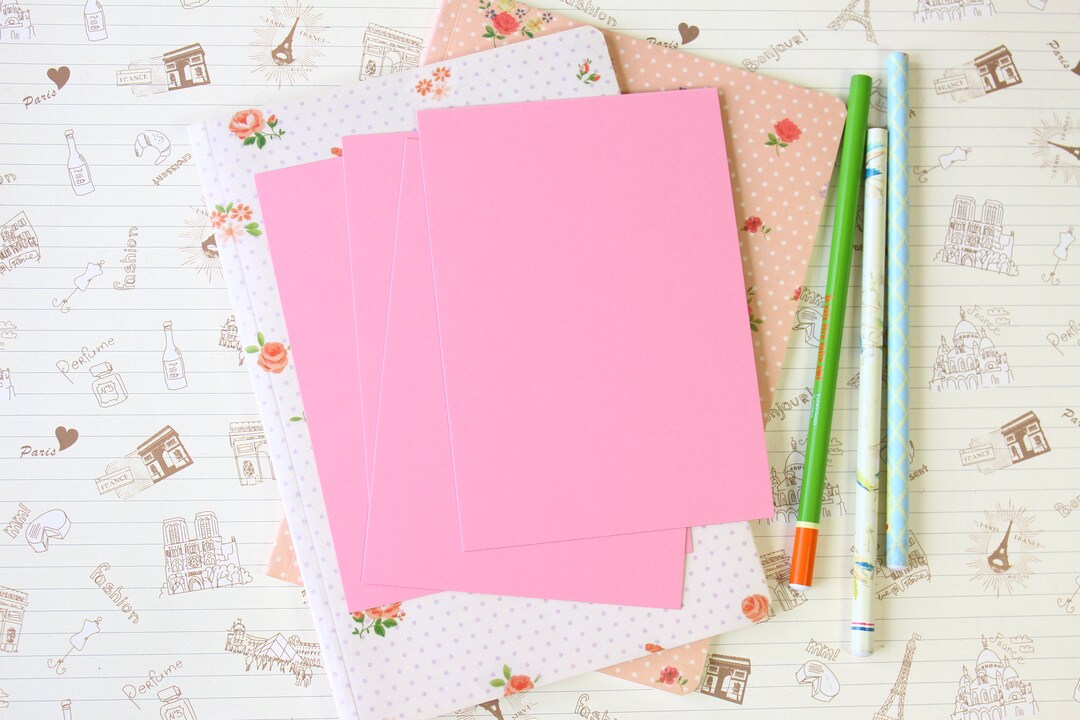 Rose Pink Vintage Series Craft Postcard Blanks - Etsy