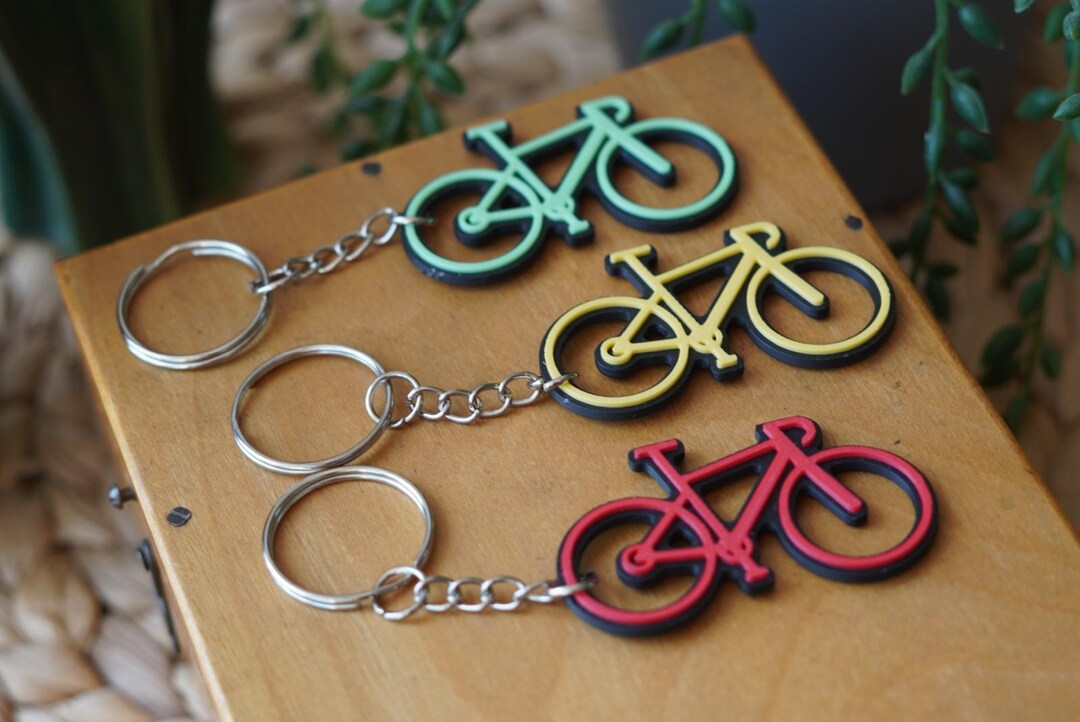 Gift for Cyclists – 3d-printed Bicycle Key Fob Made of Environmentally ...